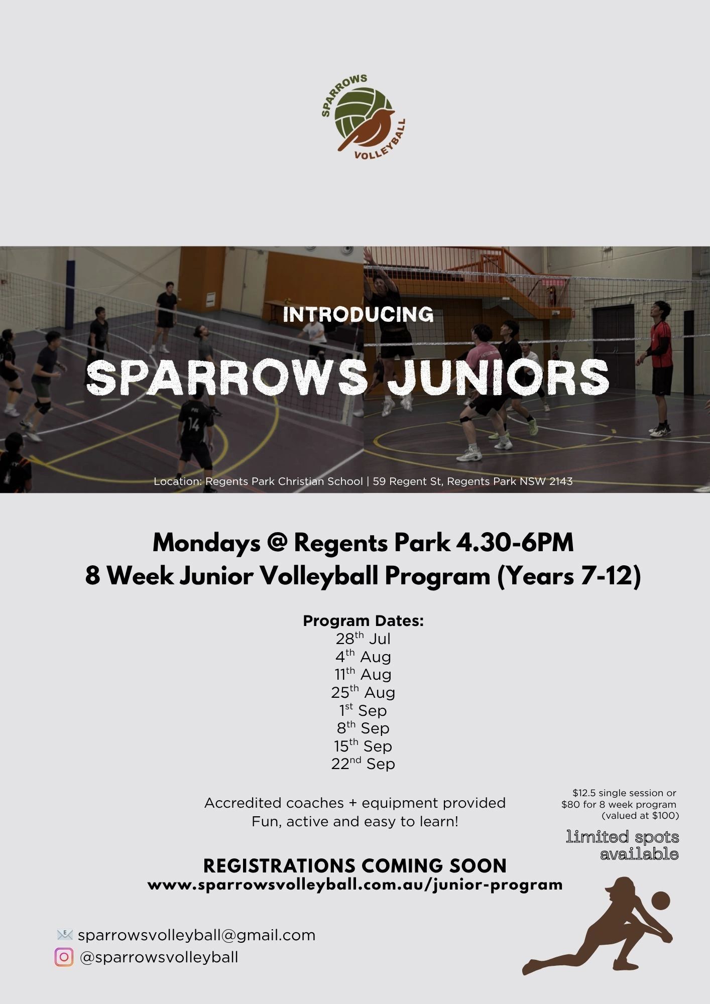 Sparrows Juniors Program (Jul - Sep '25) Years 7-12